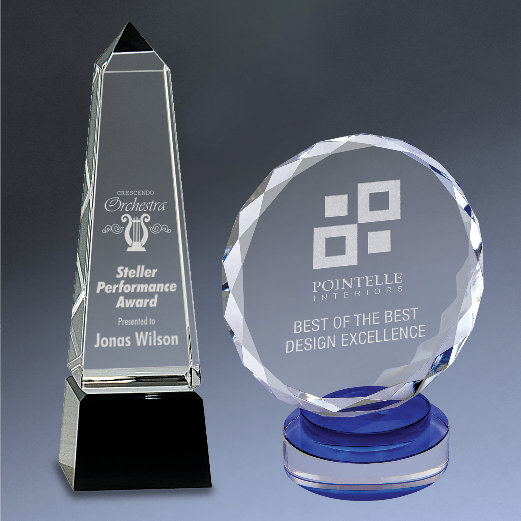 Premier Crystal/Glass Awards | LightForce Laser Engraving