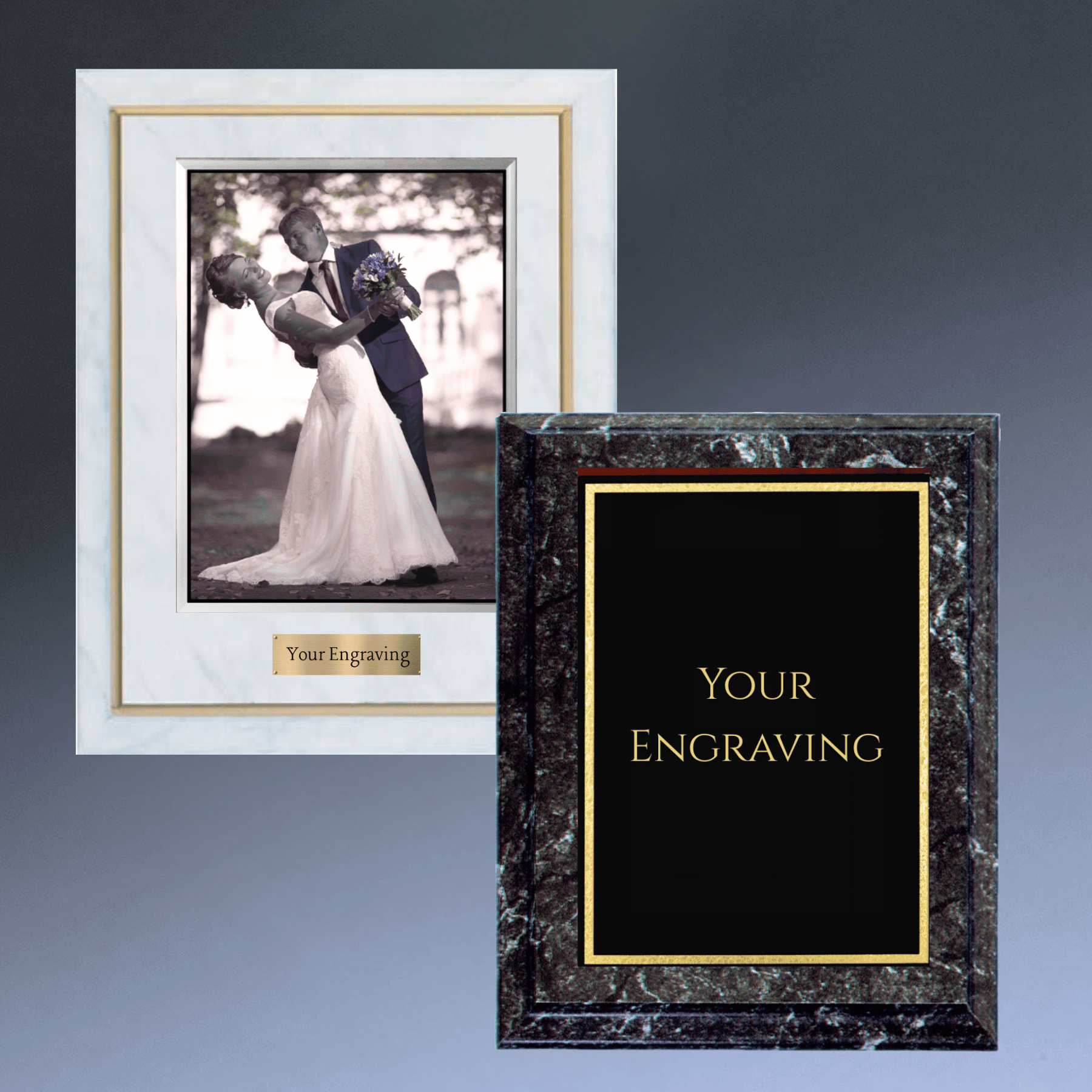 Marble Finish Custom Plaque Boards | LightForce Laser Engraving