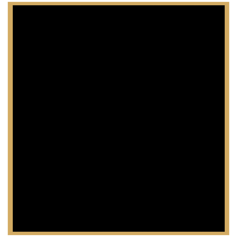 Black Brass Plates with Gold Border for Plaques and Displays